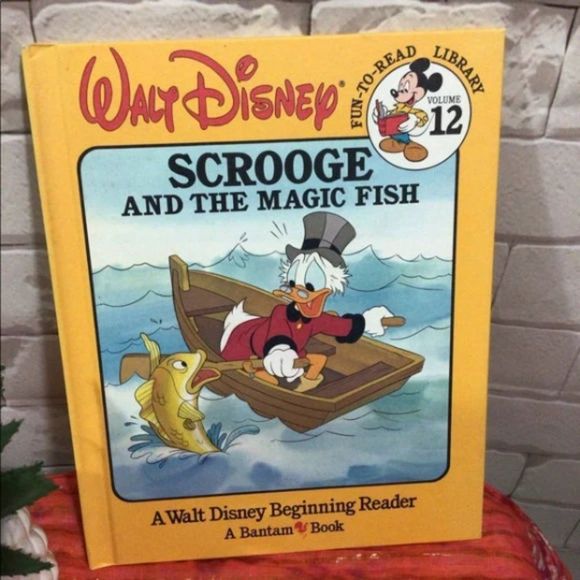 Walt Disney | Other | 986 Walt Disney Book Scrooge And The Magicfish Hardback 198s Kids Vintage ...